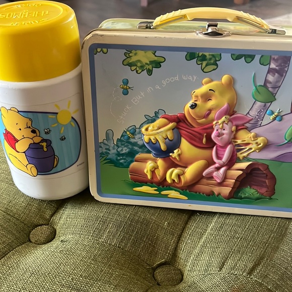 Disney | Other | Vintage Lot Of Winnie The Pooh Lunch Box And Thermos ...